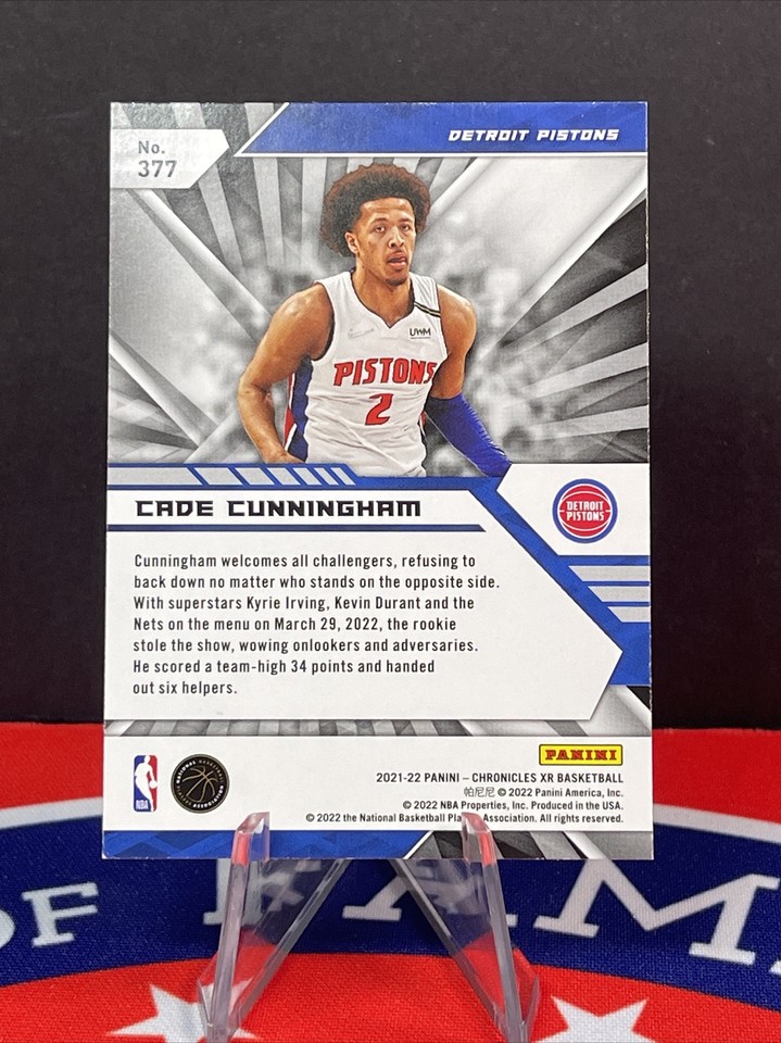 Cade Cunningham Rookie Card RC 2021 Chronicles XR Pistons | eBay