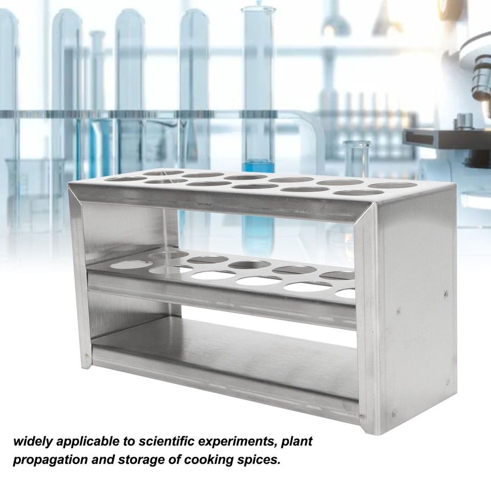 Centrifuge Tube Holder Stainless Steel 12 Holes Metal Test Tube Rack 0 ...