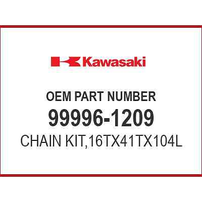 Kawasaki KIT, CHAIN,EX500E 99996-1209 OEM NEW | eBay