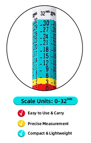 Tire Tread Depth Gauge Standard COLOR Coded Gage Car Measurement Tool ...