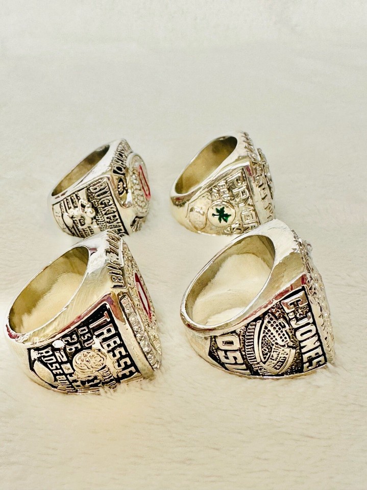 4 PCS Ohio State NCAA Championship Ring Set W Box, US SHIP | eBay