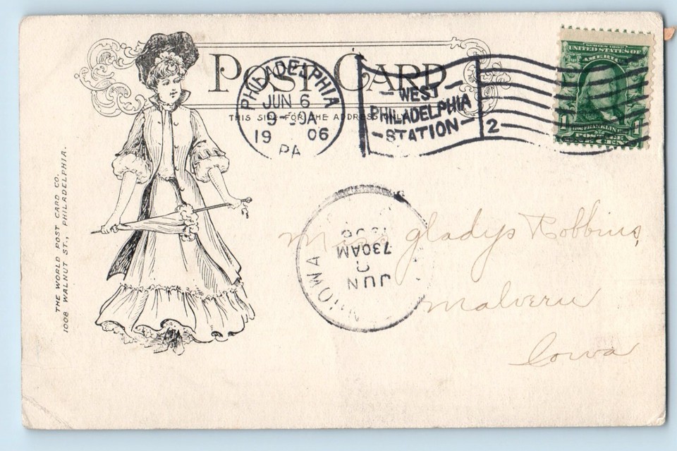 Philadelphia Pennsylvania Postcard Main Entrance Phila Blockley ...