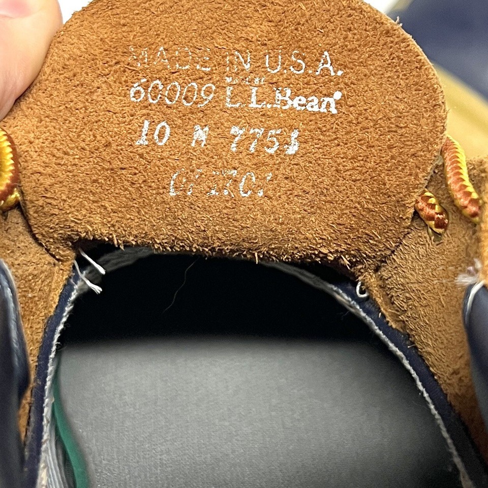 Vintage LL Bean Bean Boots Gumshoe Duck Ankle Boots Mens 10 M Blue Made ...