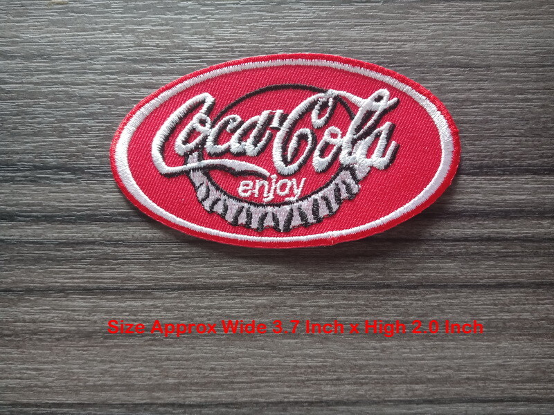 3 pcs CoCA CoLA Coke Enjoy Patch Embroidered Iron or Sew on Coat Jacket ...