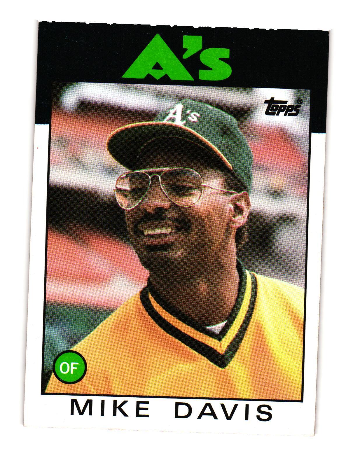 1986 Topps #165 Mike Davis Oakland Athletics | eBay