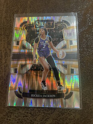 2024 Panini Select WNBA RICKEA JACKSON Concourse FLASH PRIZM Sparks RC ...