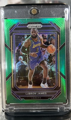 LeBron James 2022-2023 Panini Prizm Green Prizm #134 Lakers | eBay