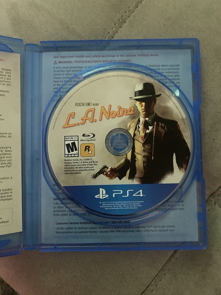 L.A Noire PS4 - Playstation 4 | eBay