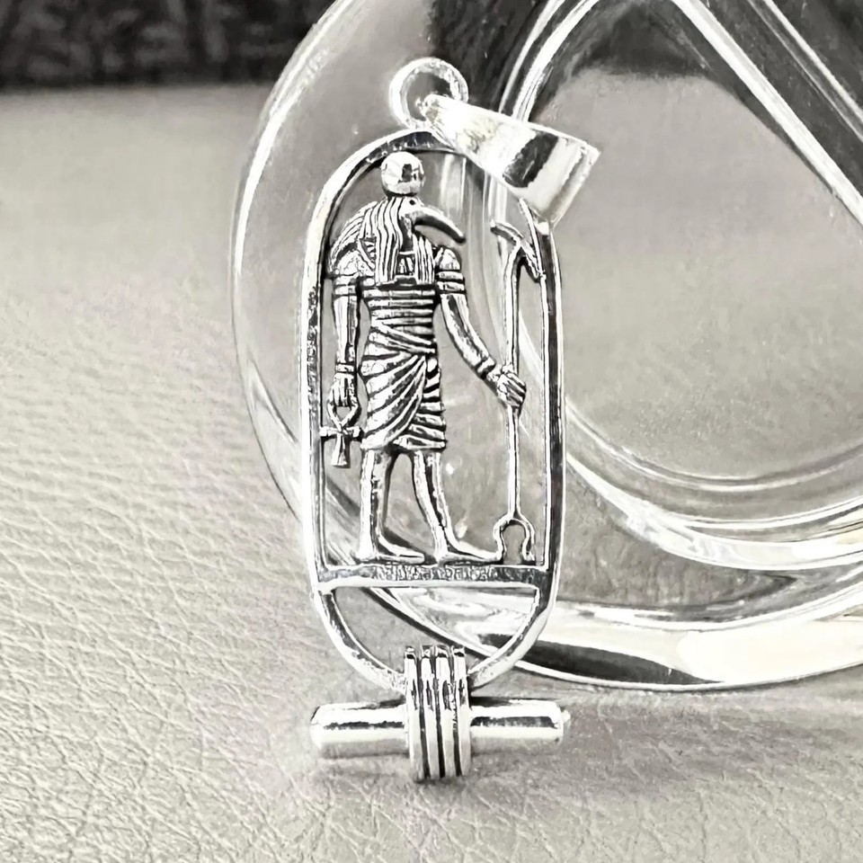 Handcrafted 925 Sterling Silver Thoth Egyptian God Ibis Amulet ...