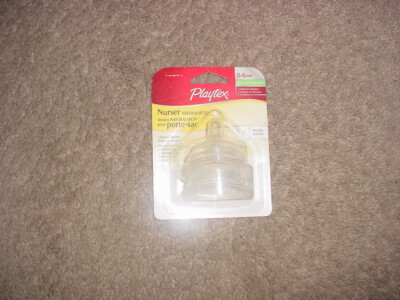 PLAYTEX NURSER NATRUAL LATCH NIPPLES 0-6 MONTHS + nip SILICONE | eBay