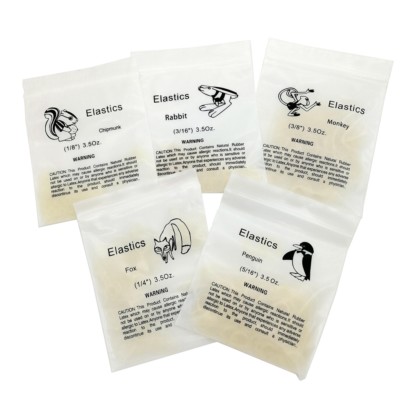 1000 Pcs Dental Rubber Bands Orthodontic Elastics 1/8" 3.5 Oz Braces ...