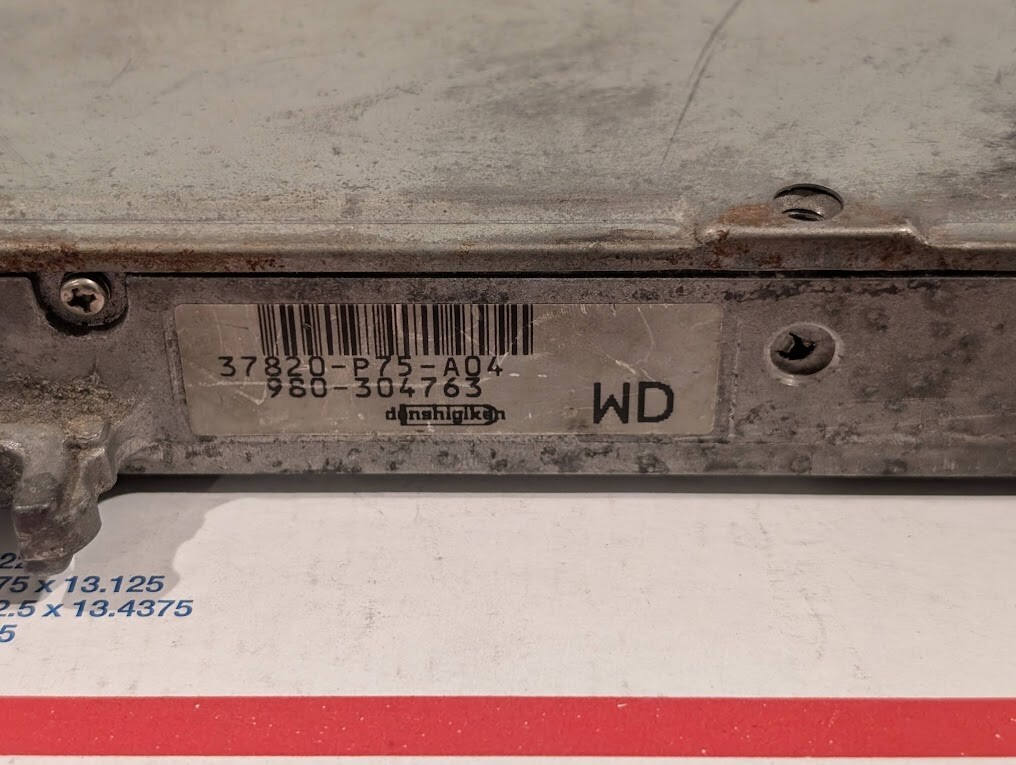 96-99 Acura Integra LS GS 1.8L MT ECU ECM PCM Engine Computer 37820-P75 ...