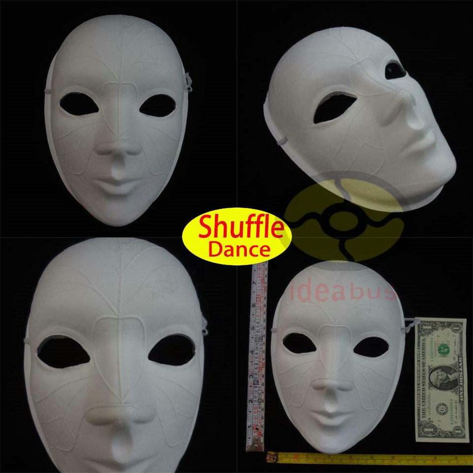 DIY Unpainted Mardi Gras Venetian White Blank Masquerade Paper Pulp ...