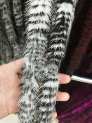 36" Fur Strip Mink Pelt Fur Hides Strip Fluffy Rope Trimming 1xRed ...