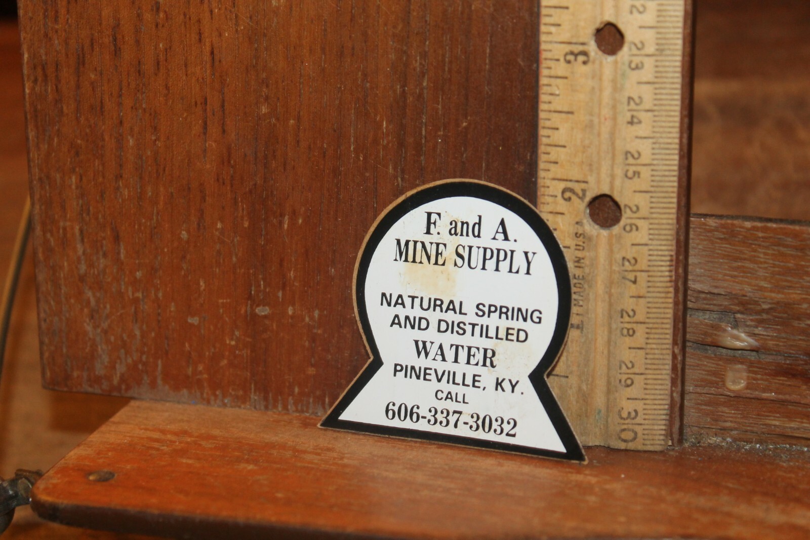 Vintage Coal Mining Decal Sticker F. and A. Mine Supply Pineville ...