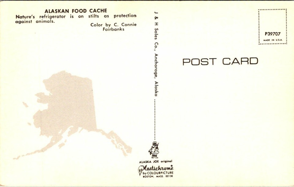 Raised Food Cache in the Forest of Alaska Vintage Postcard | eBay