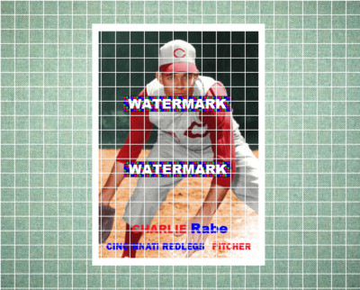 Charlie Rabe Cincinnati Redlegs 1957 Style Custom Baseball Art Card | eBay