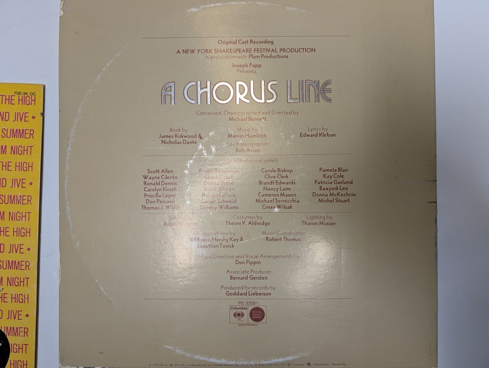 x4 LOT Broadway Cast LP 33 RPM VG+ 42nd Street Grease Damnit Chorus ...