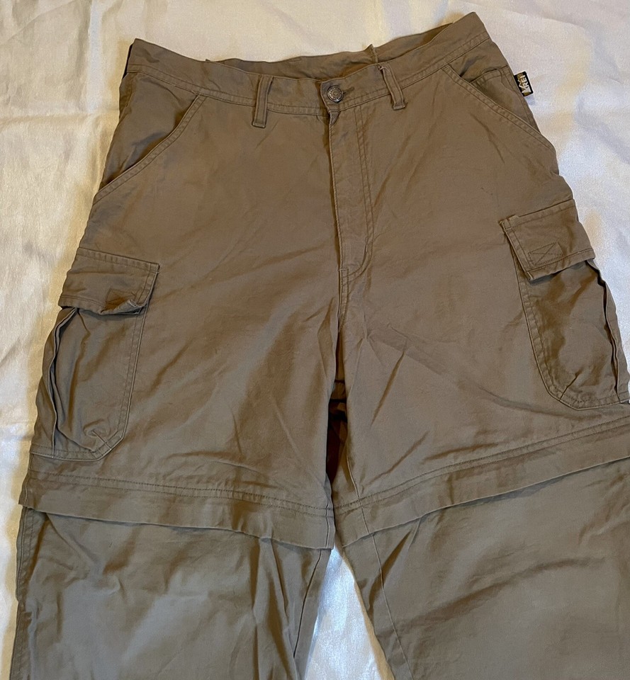 REI Convertible Shorts Size 34 Cargo Outdoors Hiking Pants Pockets Tan ...