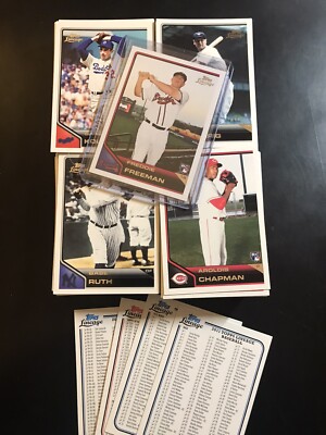 2011 Topps Lineage Baseball Complete Set (1-200) Nm/Mt Freeman, Chapman ...
