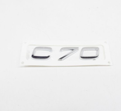 For VOLVO C70 Bright Silver Rear Boot Trunk Emblem Sticker Letter Badge ...