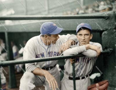 DT354 Bill Terry - Carl Hubbell NY Giants 8x10 11x14 16x20 Colorized ...