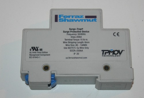 ST2771PG Surge Suppressor, 277/480V, 2 Wire, 1 Pole Ferraz Shawmut ...