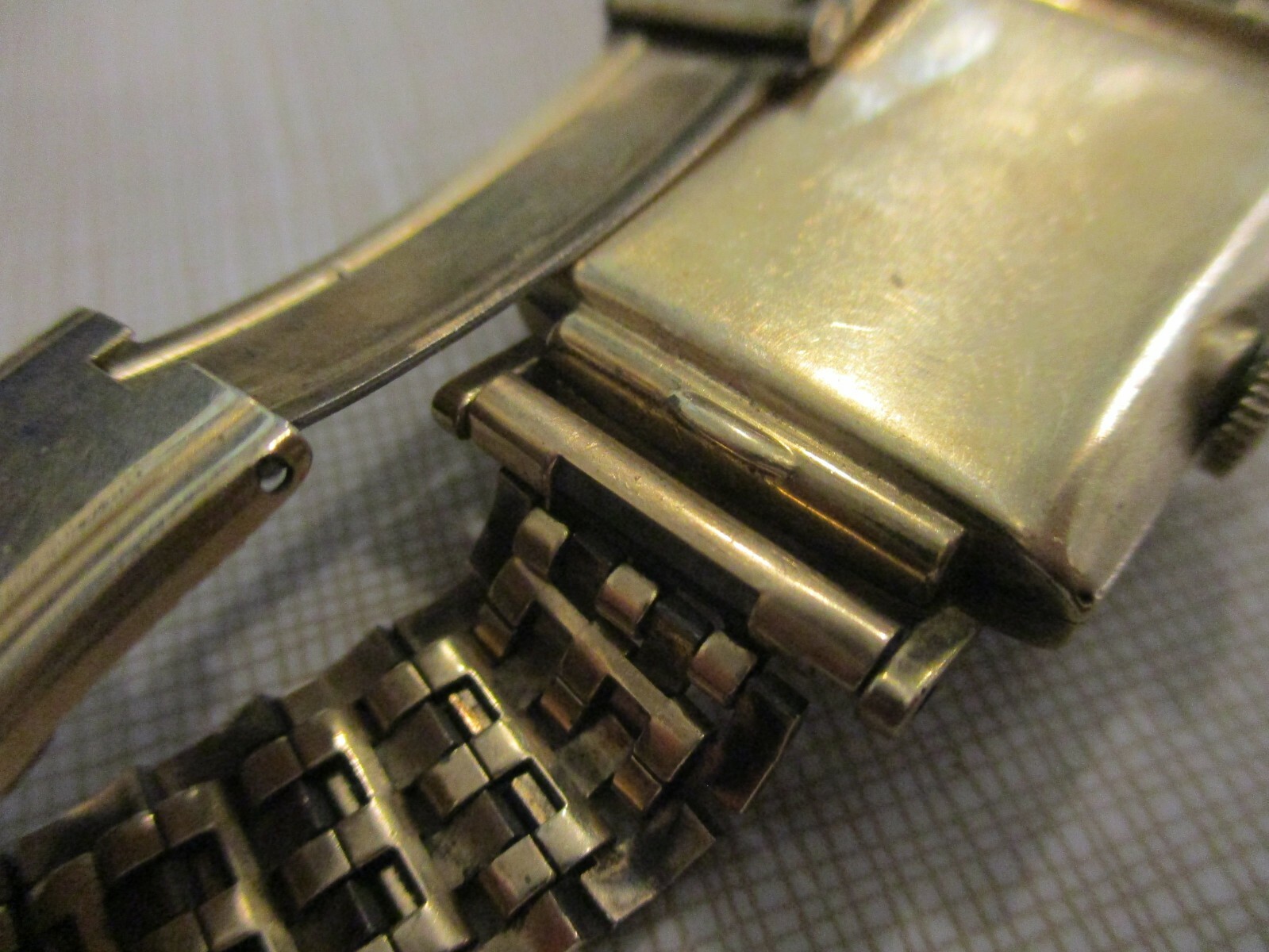 Hamilton Watch (Antique) Rectangle face, stem wind, … - Gem