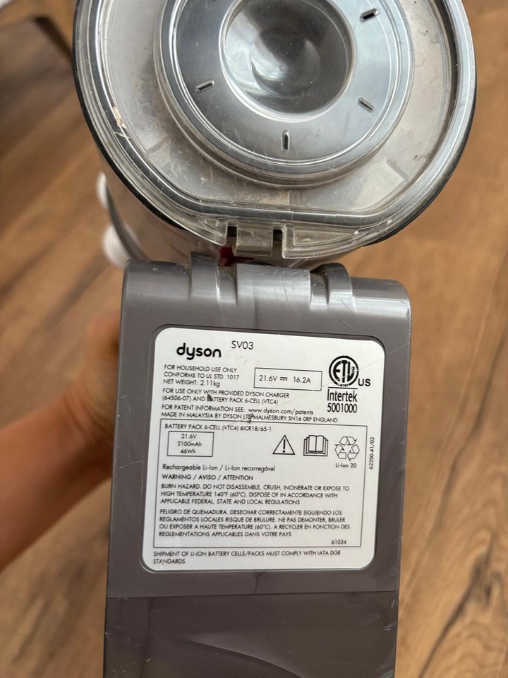 Dyson V6 DC59 SV03 SV04 SV06 Vacuum Body Motor Unit Head with Dust Bin ...