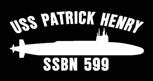 USS PATRICK HENRY SSBN 599 Silhouette Decal U S Navy USN Military S002 ...