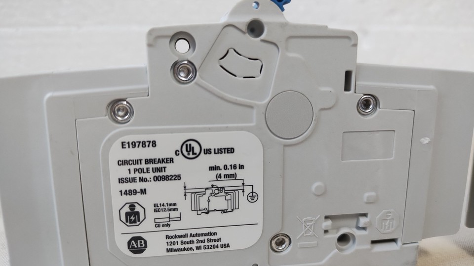 (2) Allen Bradley 1489-M1C020 Ser. D Miniature Circuit Breaker 2A | eBay
