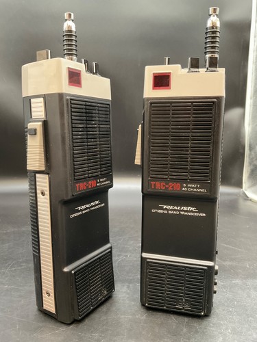 Realistic TRC-210 Walkie Talkies 5 Watt 40 Channel Transceiver SET *Not ...