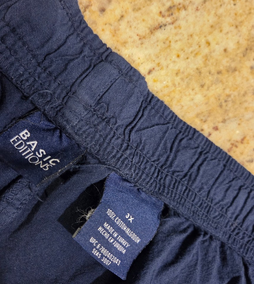 New! Women Plus Sz 3X Vintage Basic Editions Elastic Band Drawstring ...