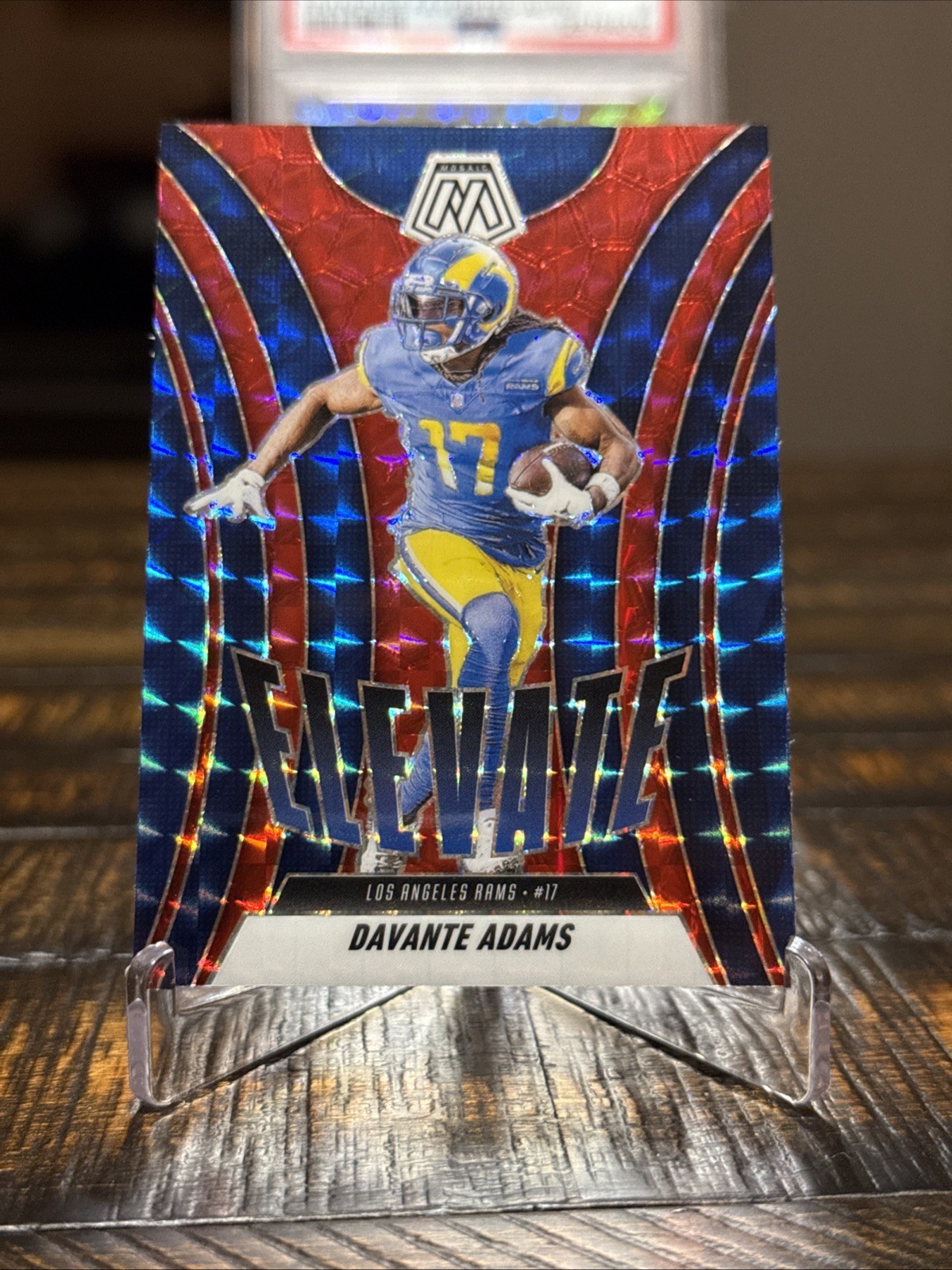 2025 Panini Mosaic - Elevate Davante Adams #17 Red Mosaic Prizm for ...