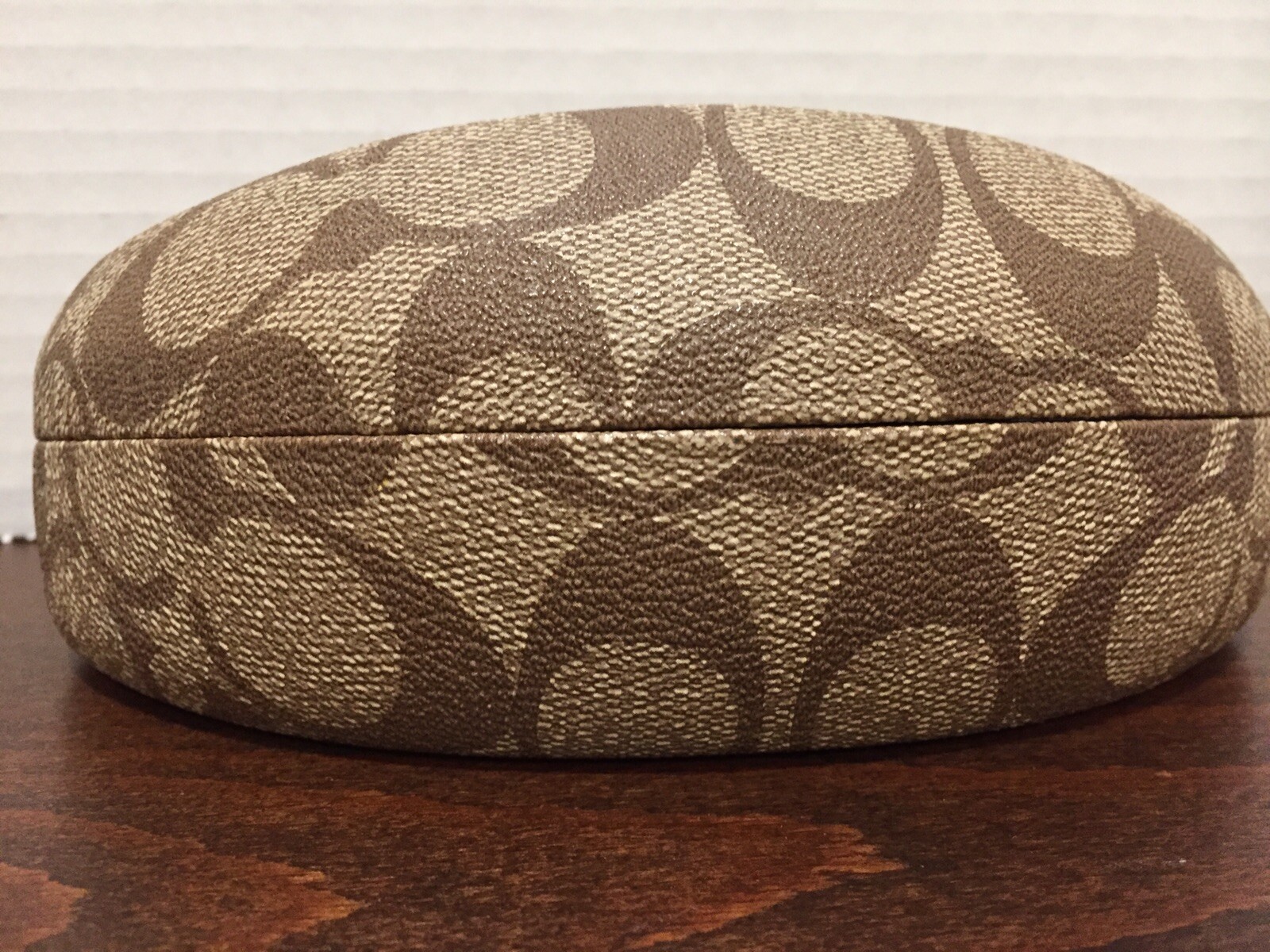 Coach Signature Brown Logo Clamshell Hinged Hard Eyeg… - Gem