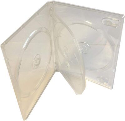 20Pack Clear STANDARD 4 Disc DVD Cases 14MM (4 DVD) Wholesale from CA ...