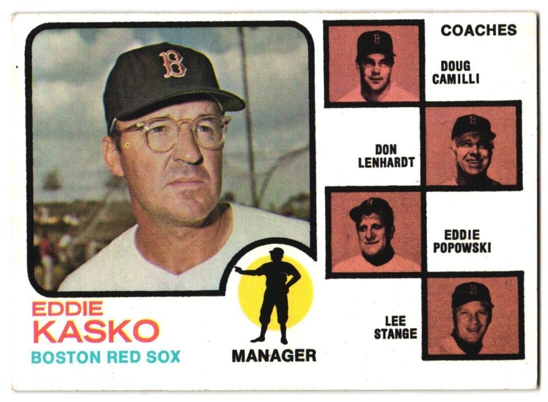 1973 Topps Baseball #131 Eddie Kasko Boston Red Sox - Ex+ | eBay