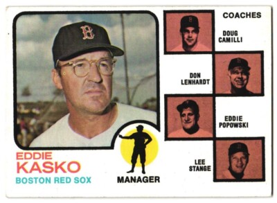 1973 Topps Baseball #131 Eddie Kasko Boston Red Sox - Ex+ | eBay