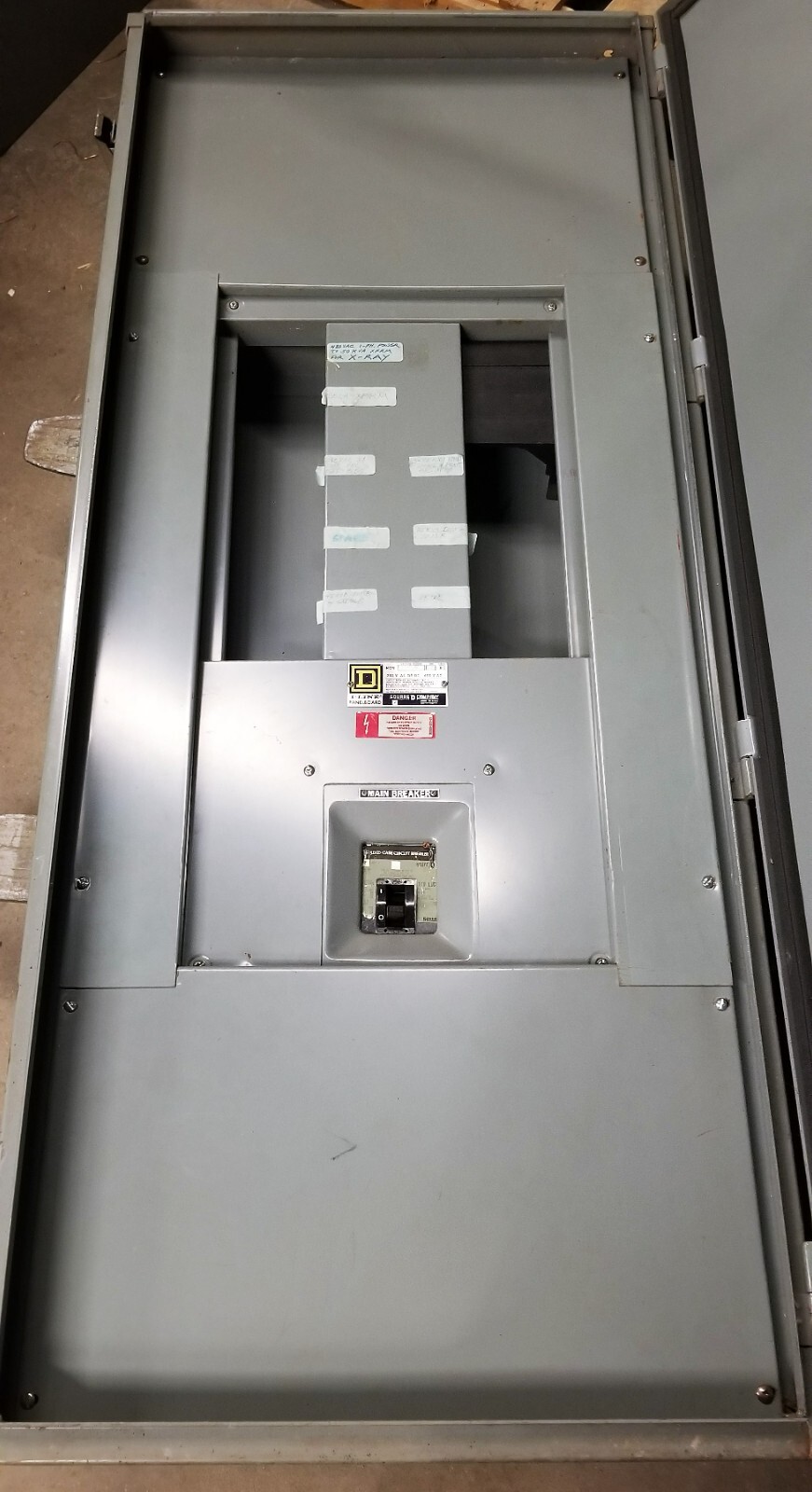 Square D HCN 1865-2mn I-line 225a Panelboard Industrial Enclosure ...