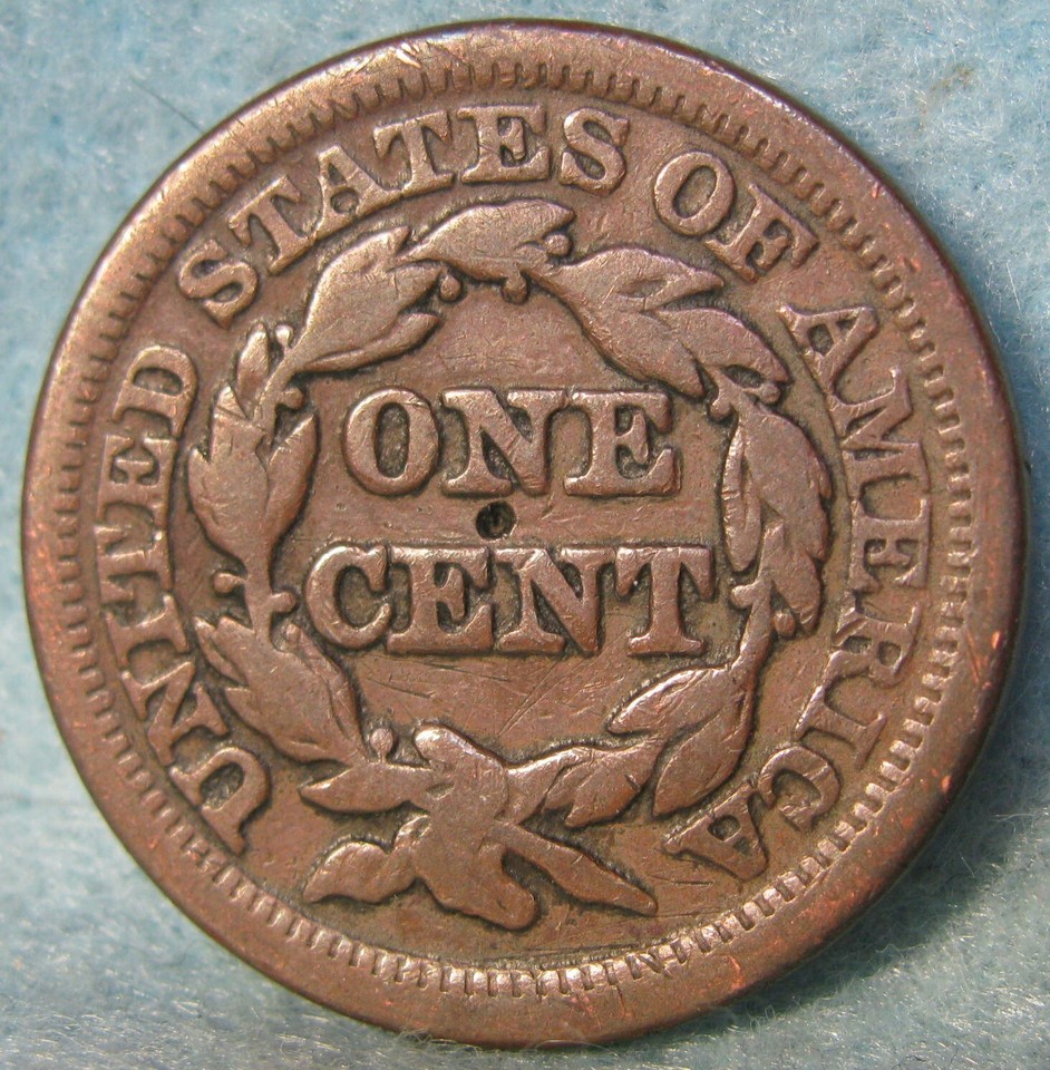 1846 Braided Hair Large Cent ~ Old US Coin #556 | eBay