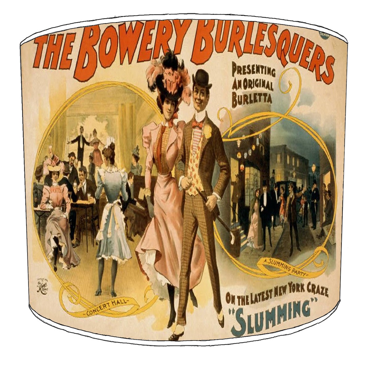 Vintage Burlesque Wallpaper