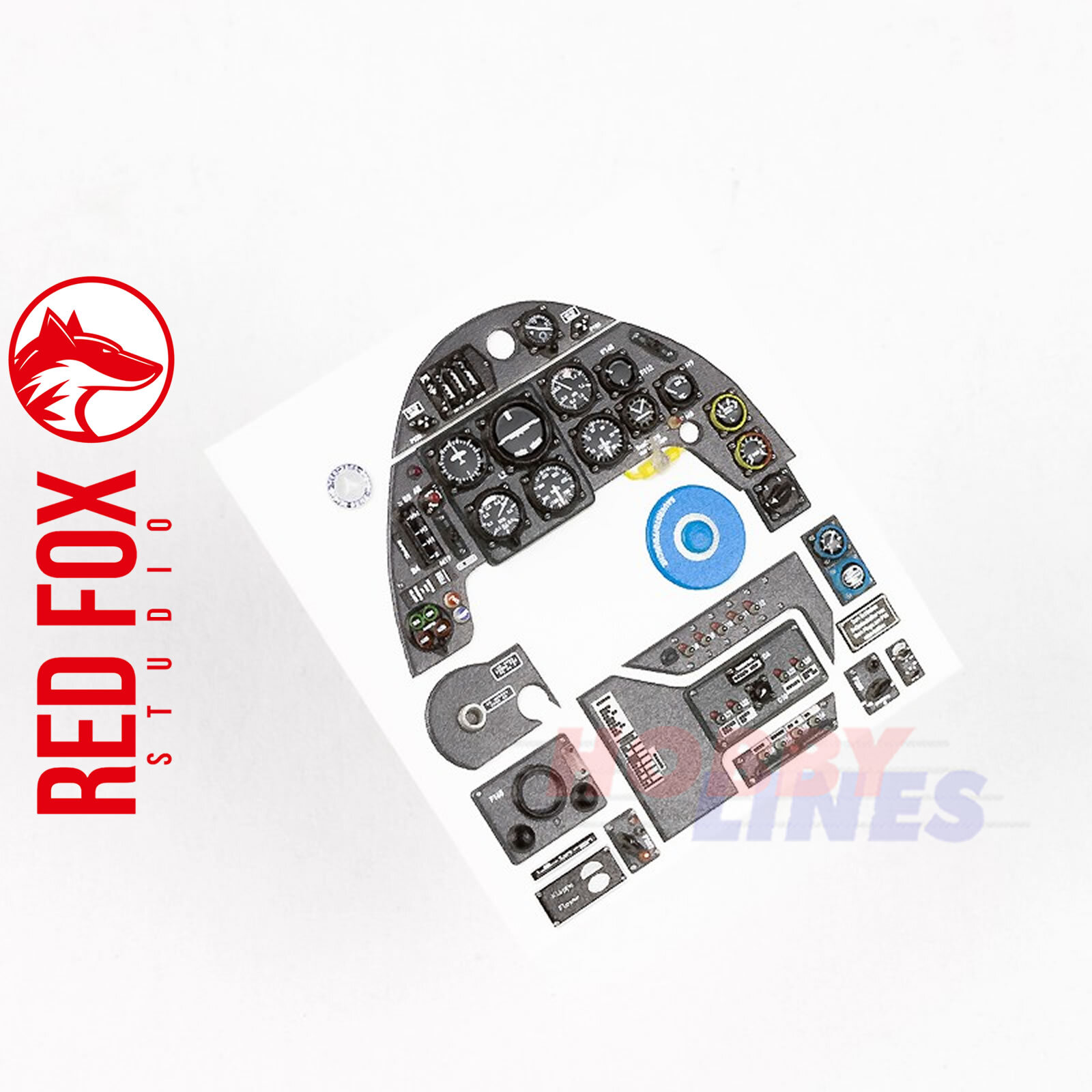 Red Fox Studio 3D Printed Instrument Panel Set TRUMPETER kit 1:24 Decal ...