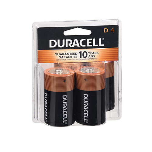 Alkaline D Batteries 1.5 Volt 4 Count By Duracell 41333430010| eBay