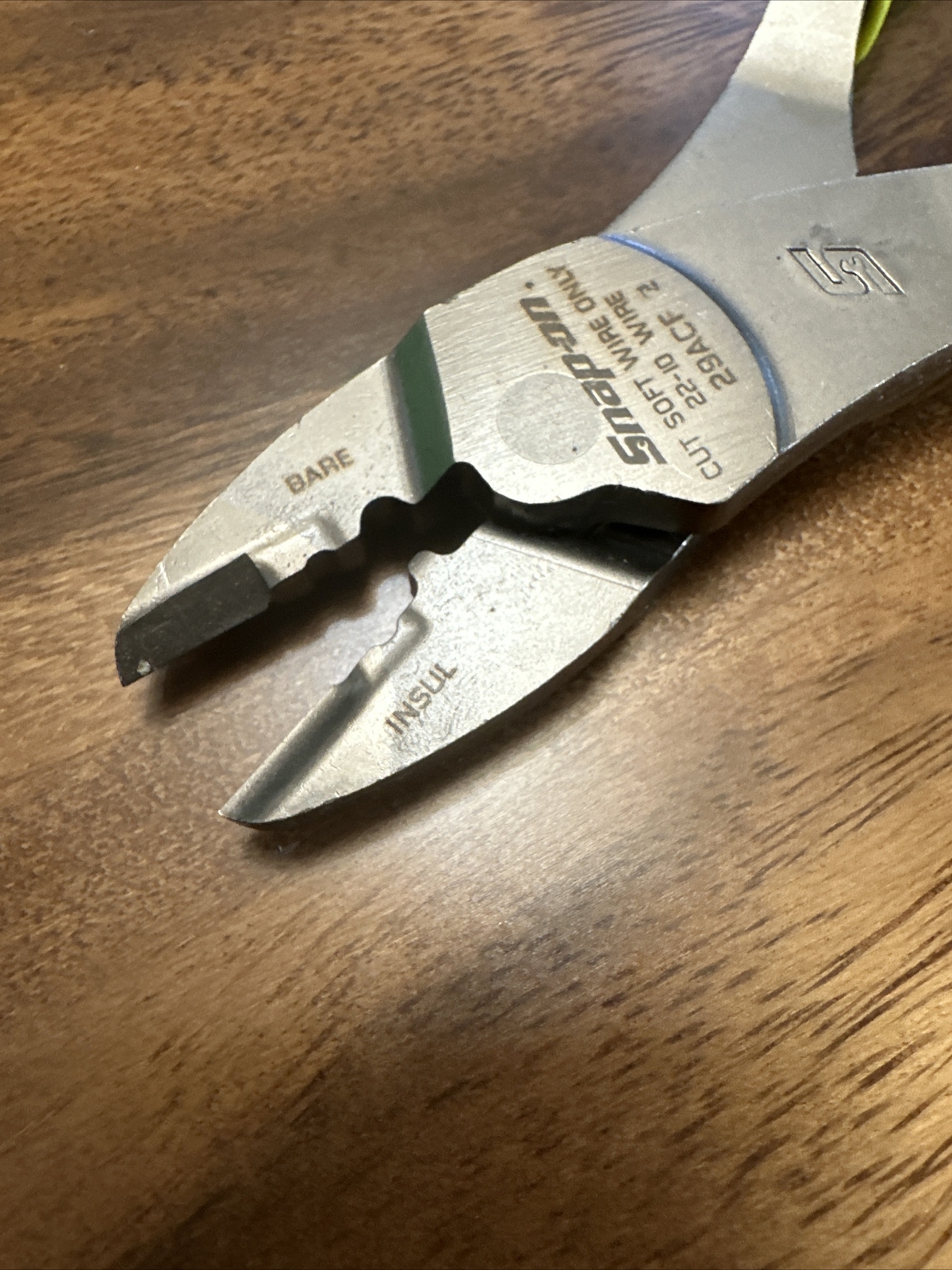 Snap On 29ACF DARK TITANIUM Handle 9" Wire Terminal Crimping Tool SHIP ...