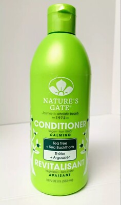 Nature’s Gate Conditioner Calming Tea Tree & Sea Buckthorn 18 oz Vegan ...