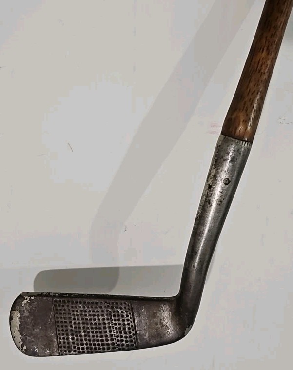 Vintage Hickory Wood Shaft George Nicoll ACCURATE PUTTER Leven Scotland ...