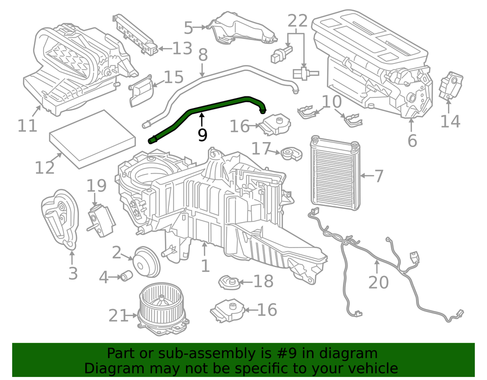 Genuine Ford HVAC Heater Hose FL3Z-18472-H | eBay
