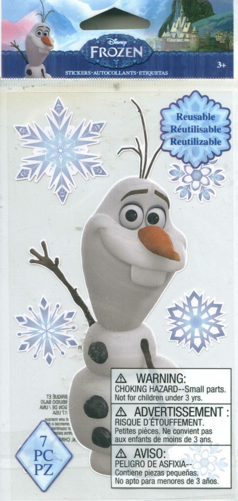 DISNEY FROZEN Elsa Anna Kristoff Olaf Sven Snow Sisters Stickers ...
