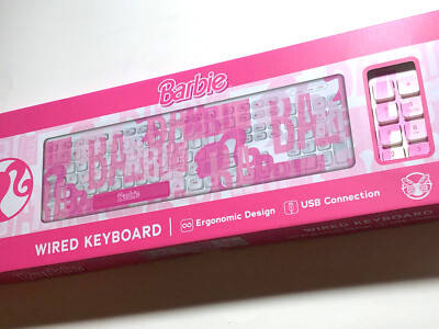 Barbie Wired USB PC Keyboard Brand New Mattel 2023. Pink Dream House | eBay