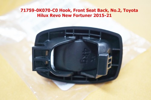 1x 71759-0K070-C0 Hook Front Seat Back For Toyota Hilux New Fortuner ...